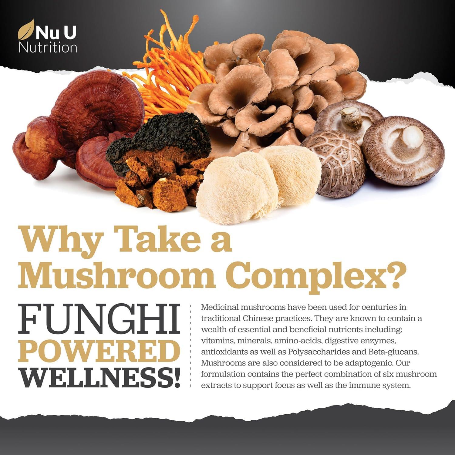 Mushroom Complex with Lions Mane 320mg - 150 Vegan Capsules | High ...