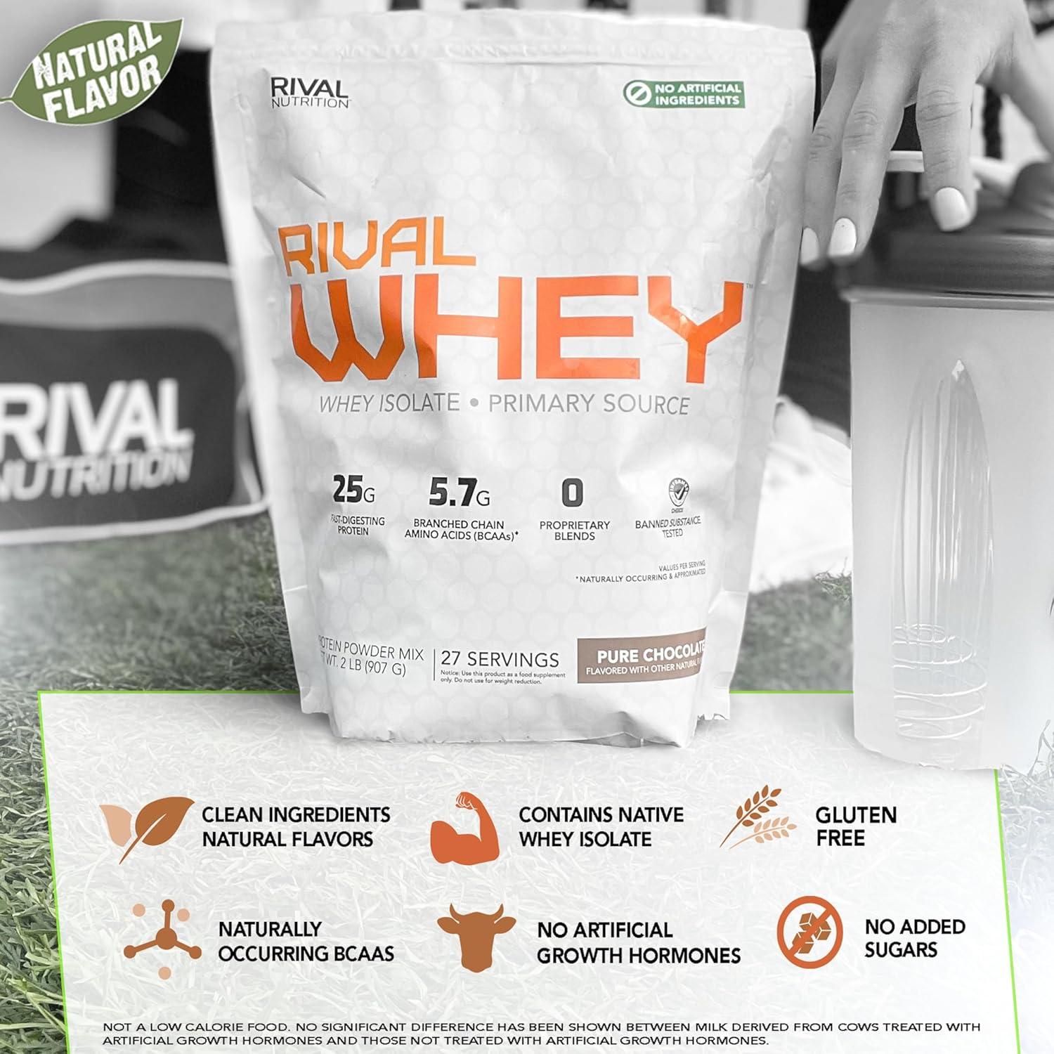 Naturally Flavored Rival Whey - Pure Chocolate 2lb | Premium Protein ...