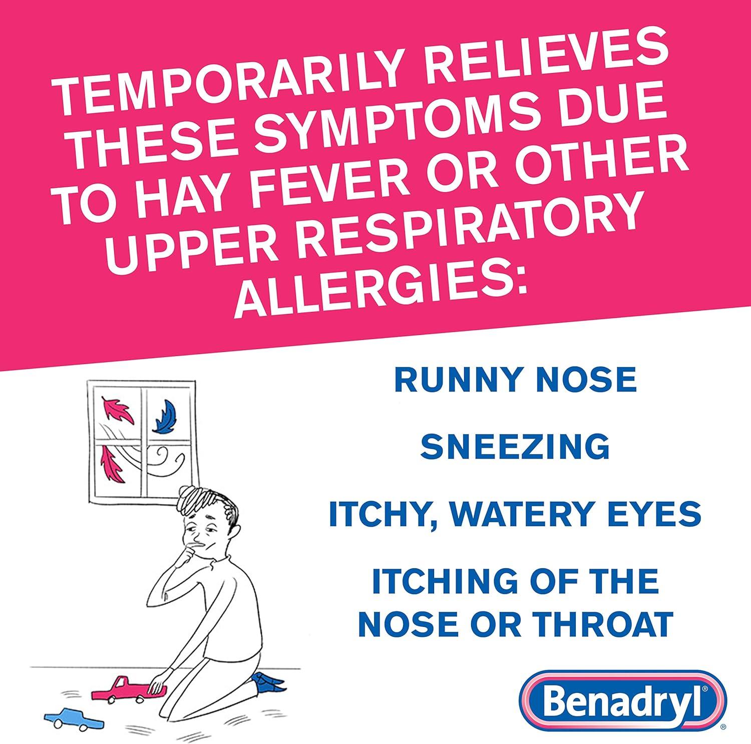 Benadryl Ultratabs 25mg Antihistamine Allergy Relief Tablets - 24 ct ...