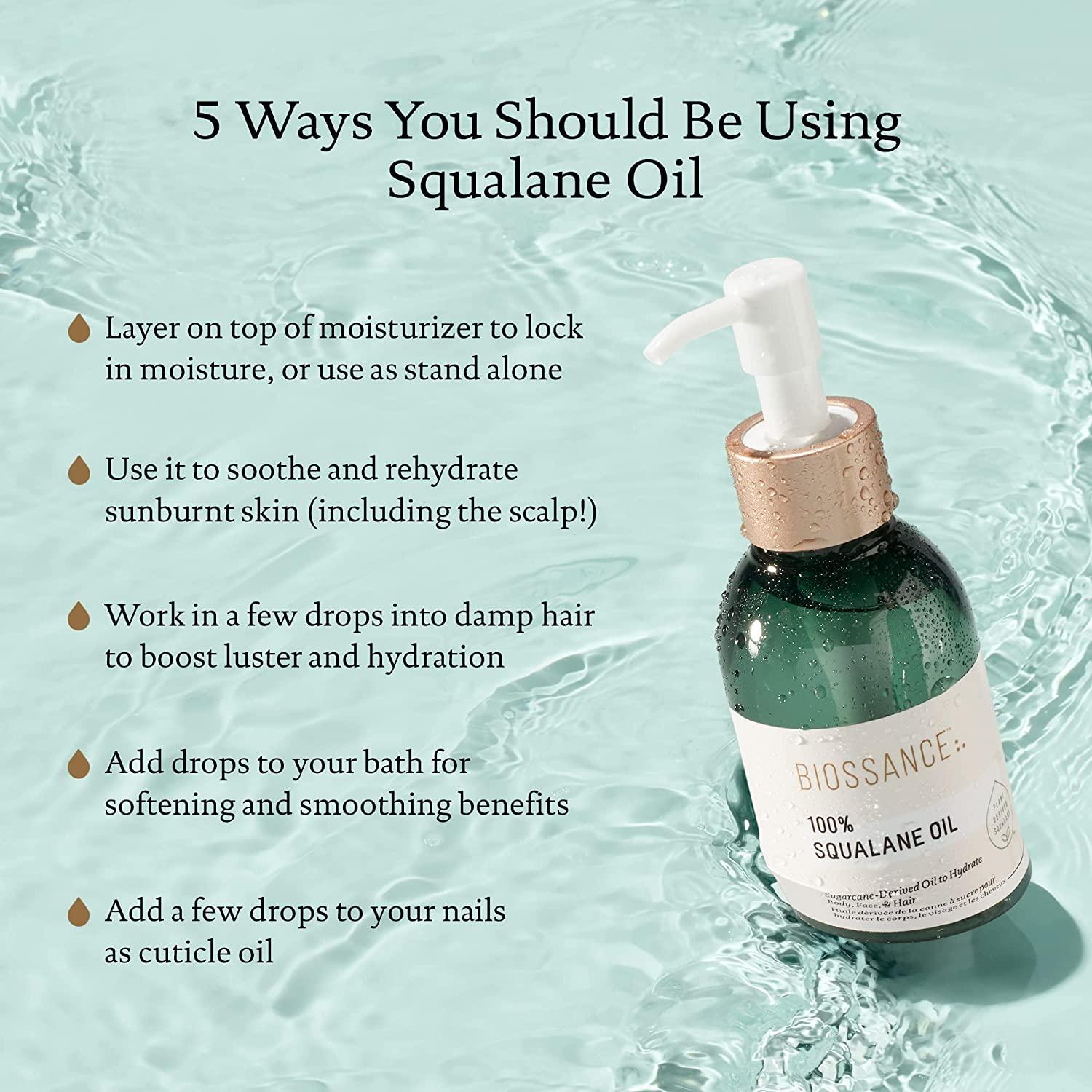 Biossance 100% Squalane Oil - Sustainable, Pure, Vegan | Fast Absorbing ...