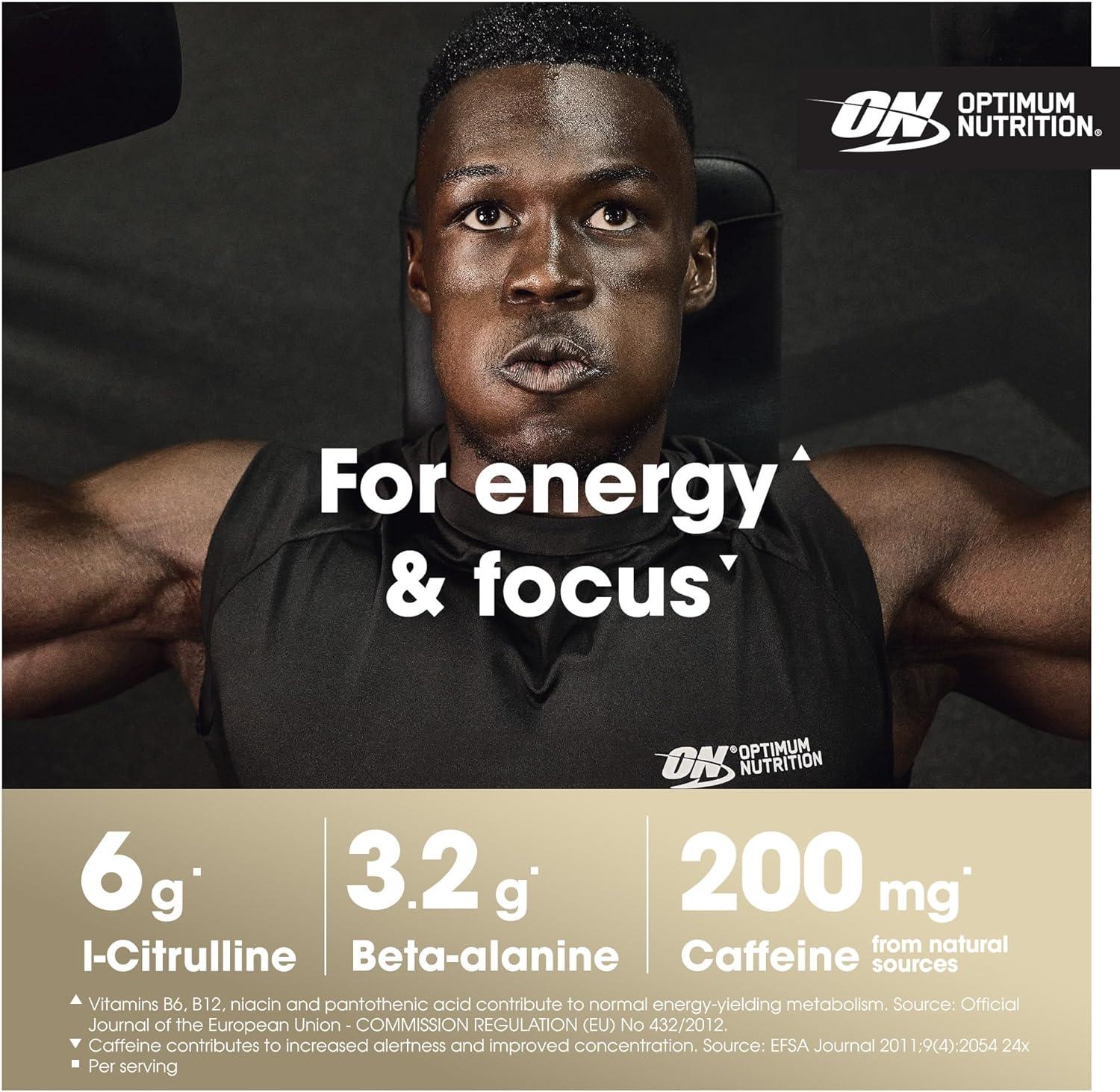Optimum Nutrition Gold Standard Pre-Workout Advanced Powder Energy ...