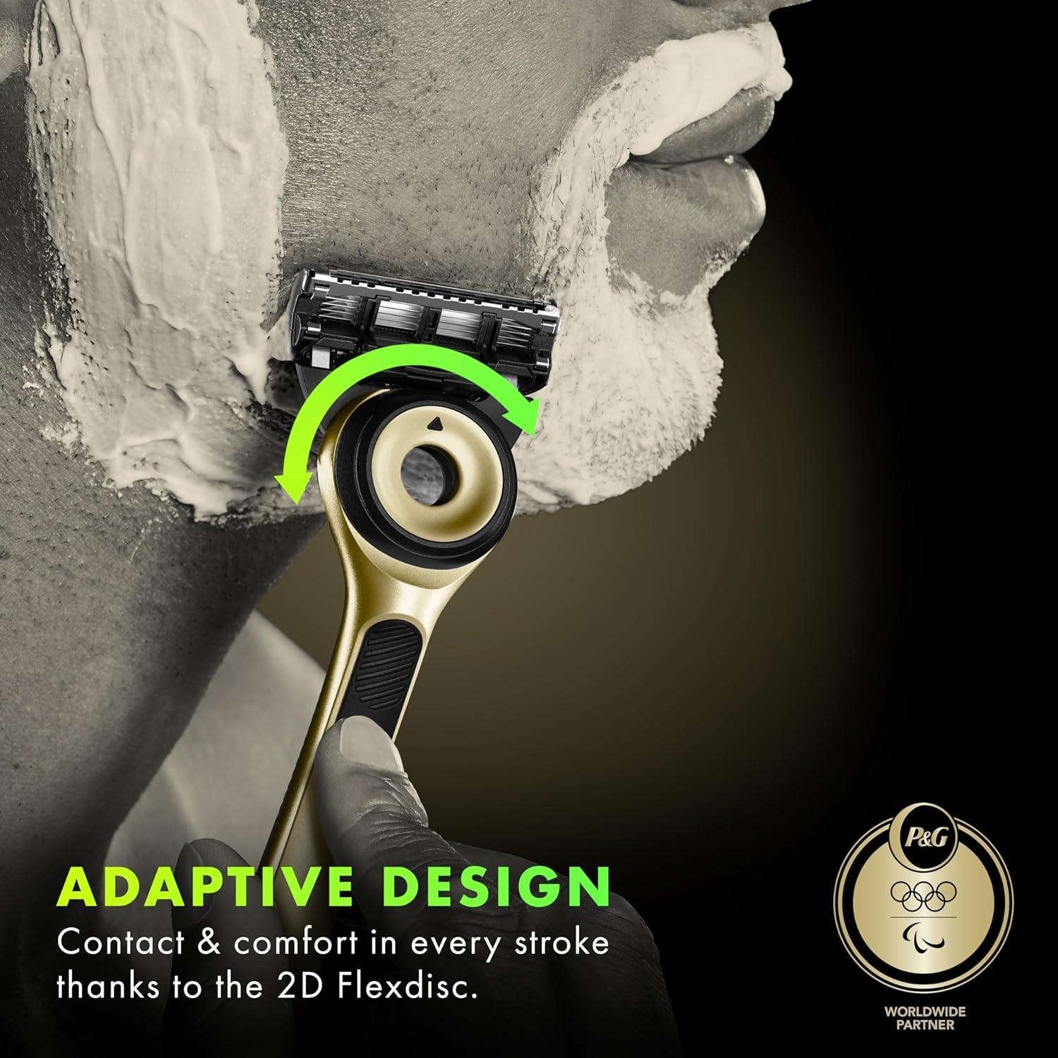 Buy GilletteLabs Exfoliating Bar Razor for Men - Champion Gold Edition ...