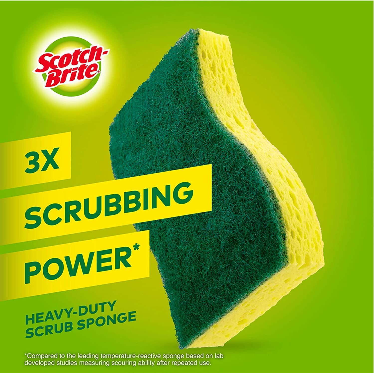 Scotch-Brite Heavy Duty Scrub Sponges - Ideal for Washing Dishes and ...