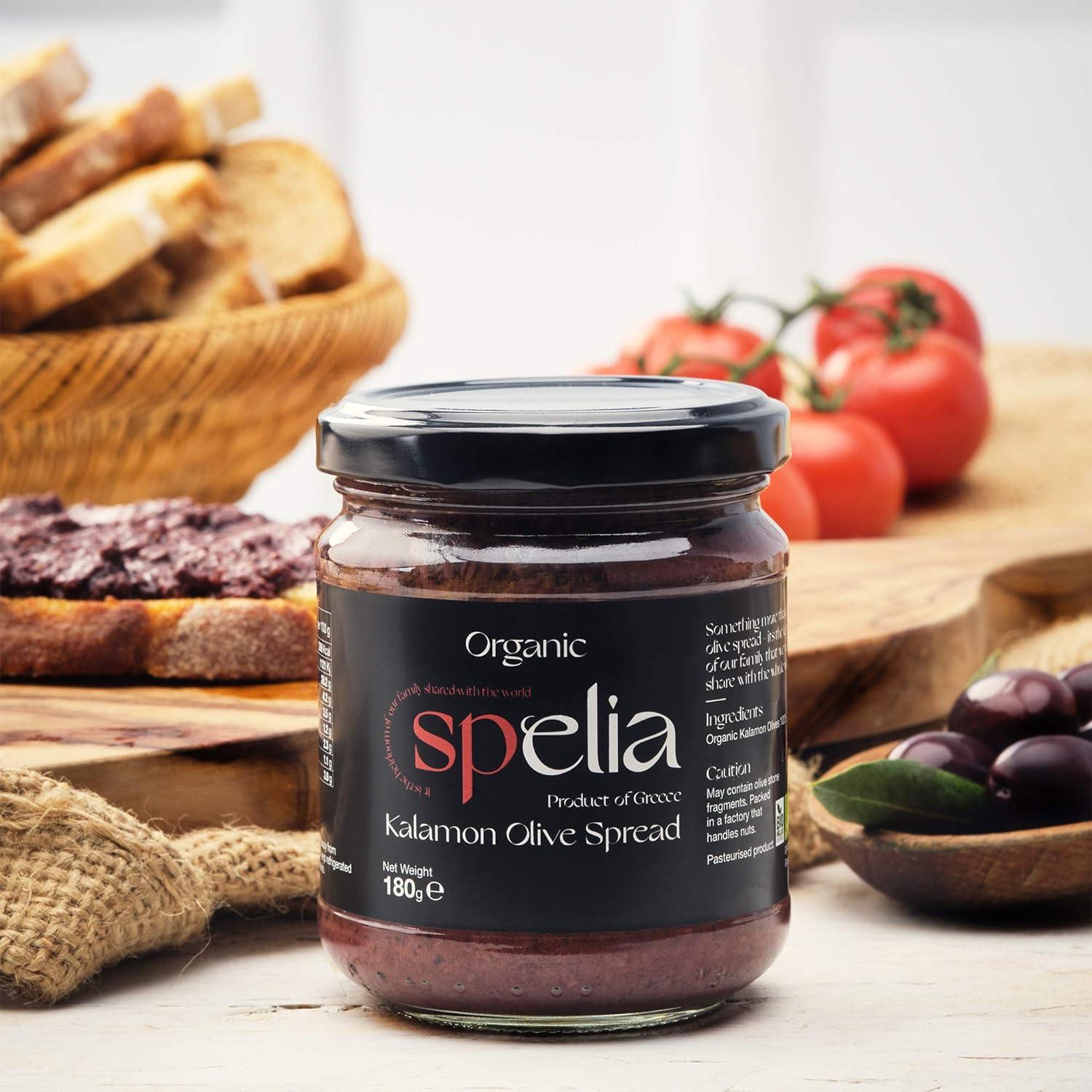 Spelia Olive Spread (180g) - Premium Kalamon Olive Tapenade - Authentic ...