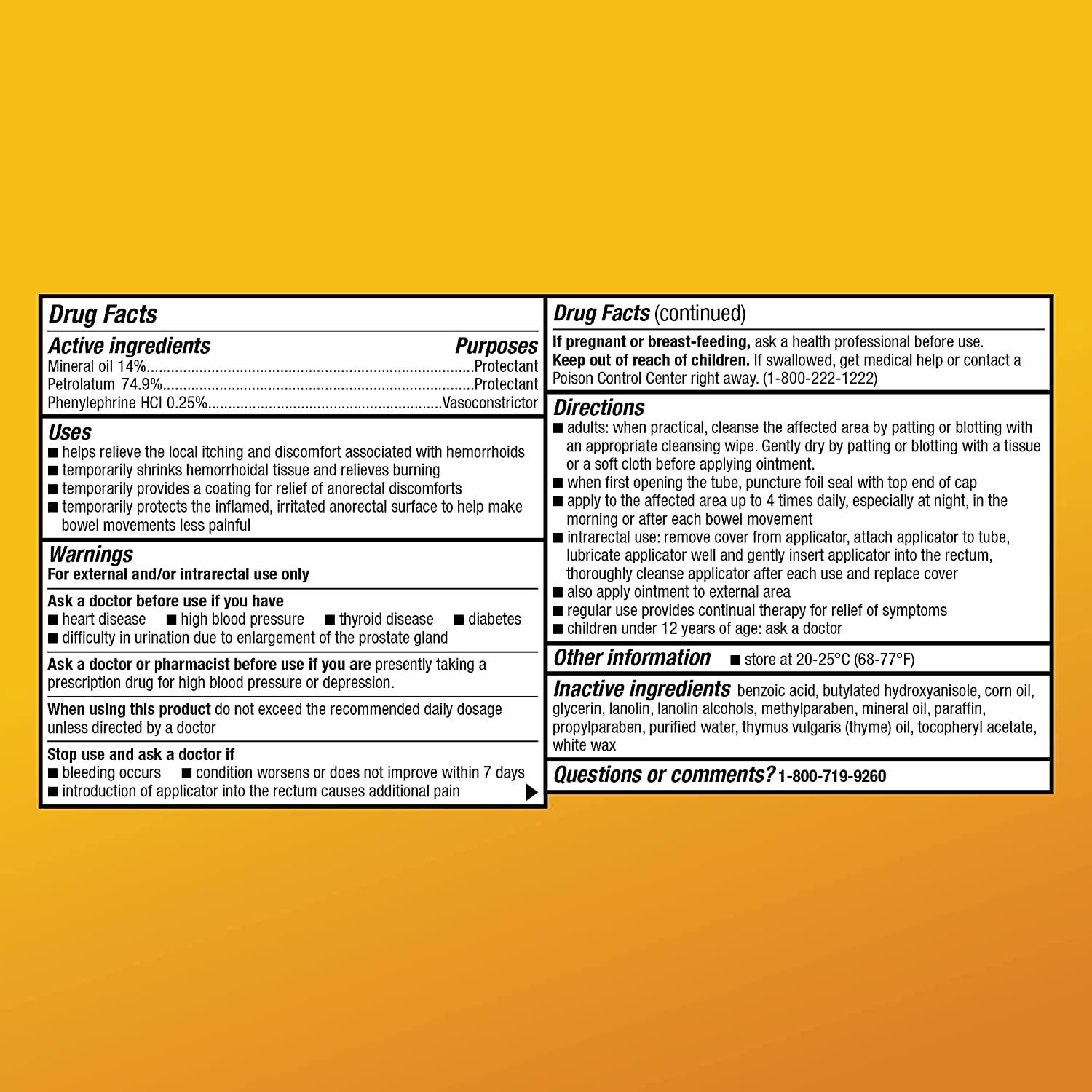 Amazon Basic Care Hemorrhoidal Ointment | Phenylephrine HCl | Relief ...