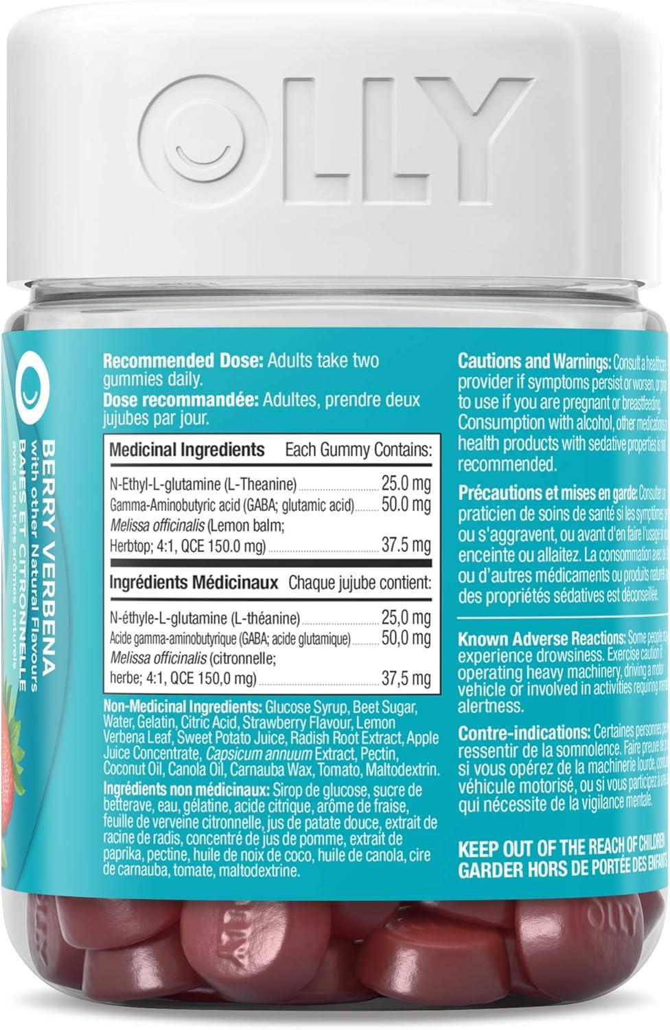 OLLY Less Stress Gummy Supplement with no artificial flavours or ...
