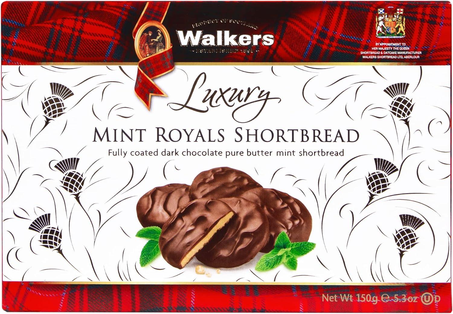 Walkers Shortbread Luxury Mint Royals Shortbread Traditional Pure ...
