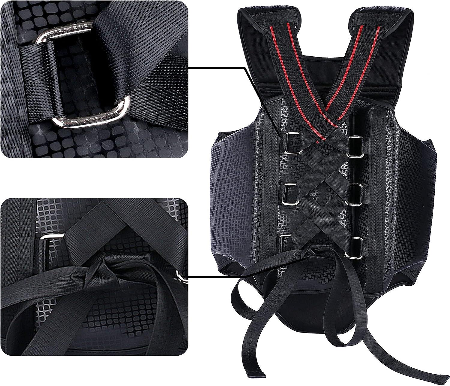 GINGPAI Boxing Body Protector Chest Guard, Black - Medium | Kickboxing ...