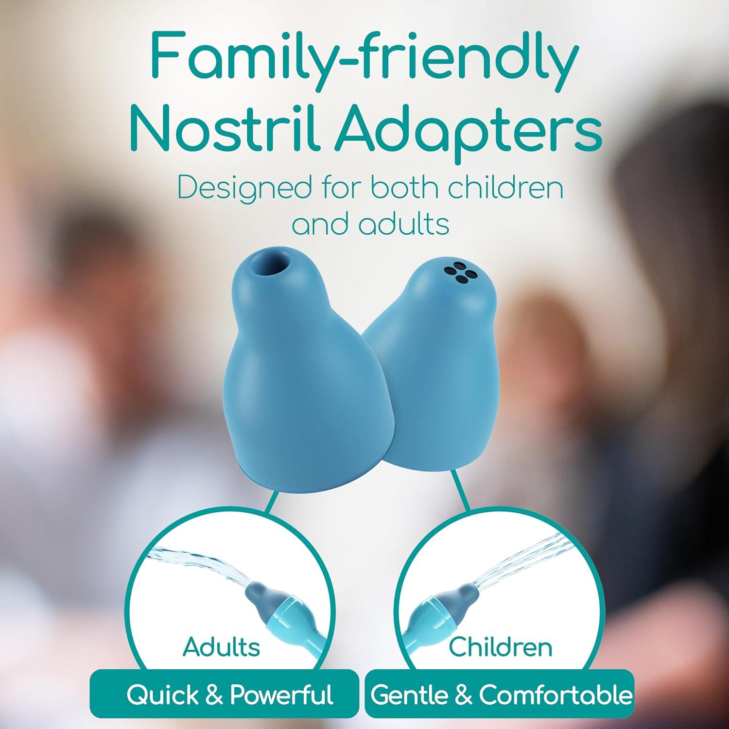 Medi Grade Nasal Irrigation Kit - 500ml Rinse Bottle with 30 Saline ...