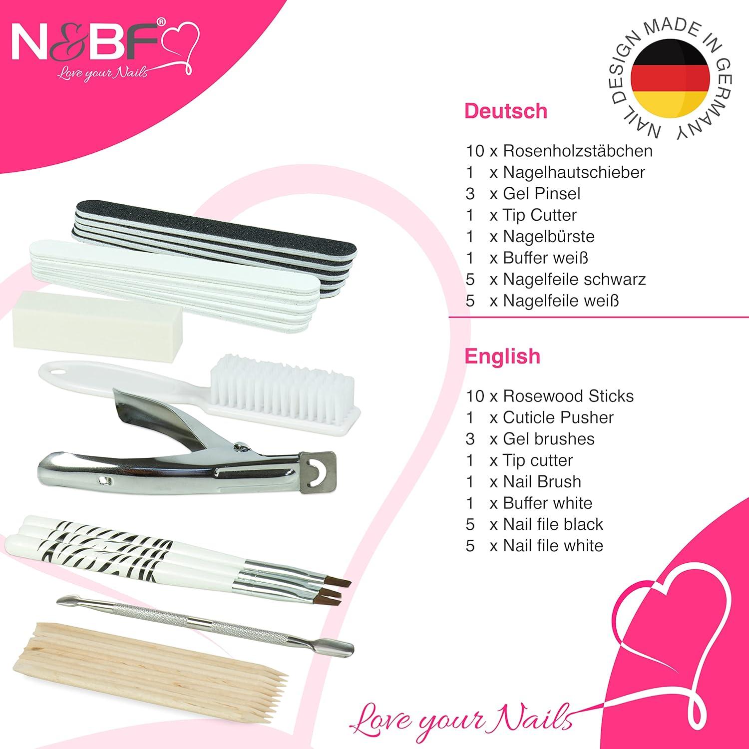 Nails Factory UV Gel Nagelstudio Starter Set - Ultimate Nail Art Kit ...