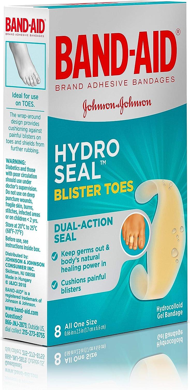 Band-Aid Brand Hydro Seal Adhesive Bandages for Toe Blisters Waterproof ...