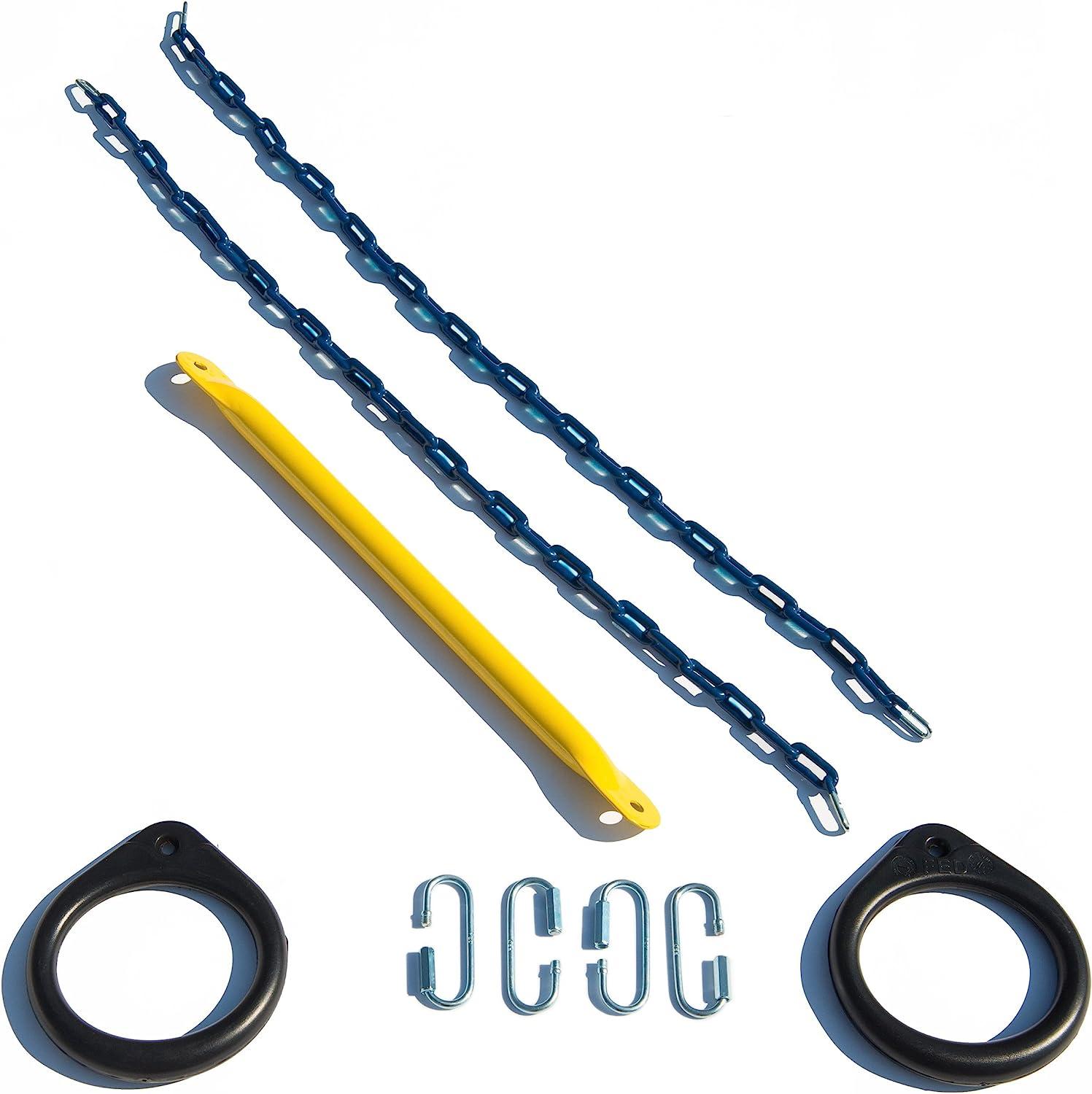 Sleek Black Ring and Trapeze Combo Swing by Swing-N-Slide | Buy Now ...