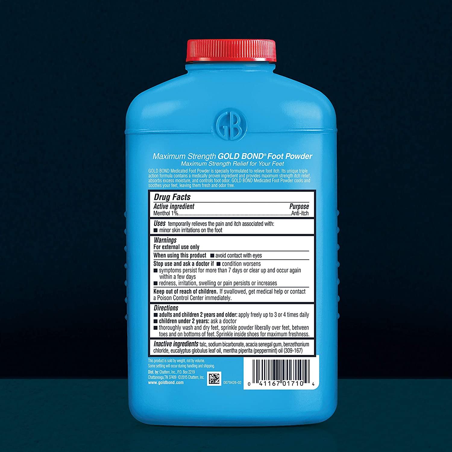 Gold Bond Medicated Foot Powder 10 oz. | Maximum Strength Odor Control ...