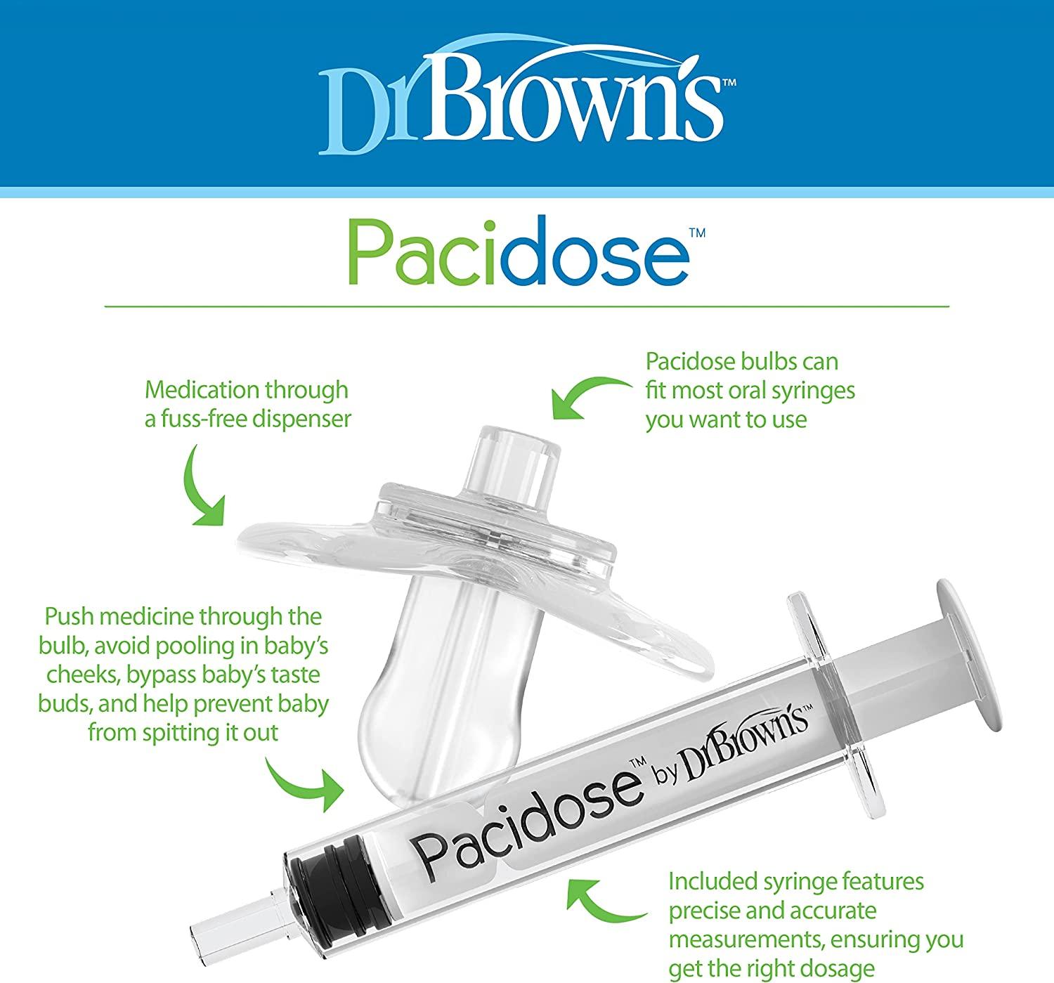 Dr. Brown's Pacidose: Pacifier & Liquid Medicine Dispenser with Oral ...