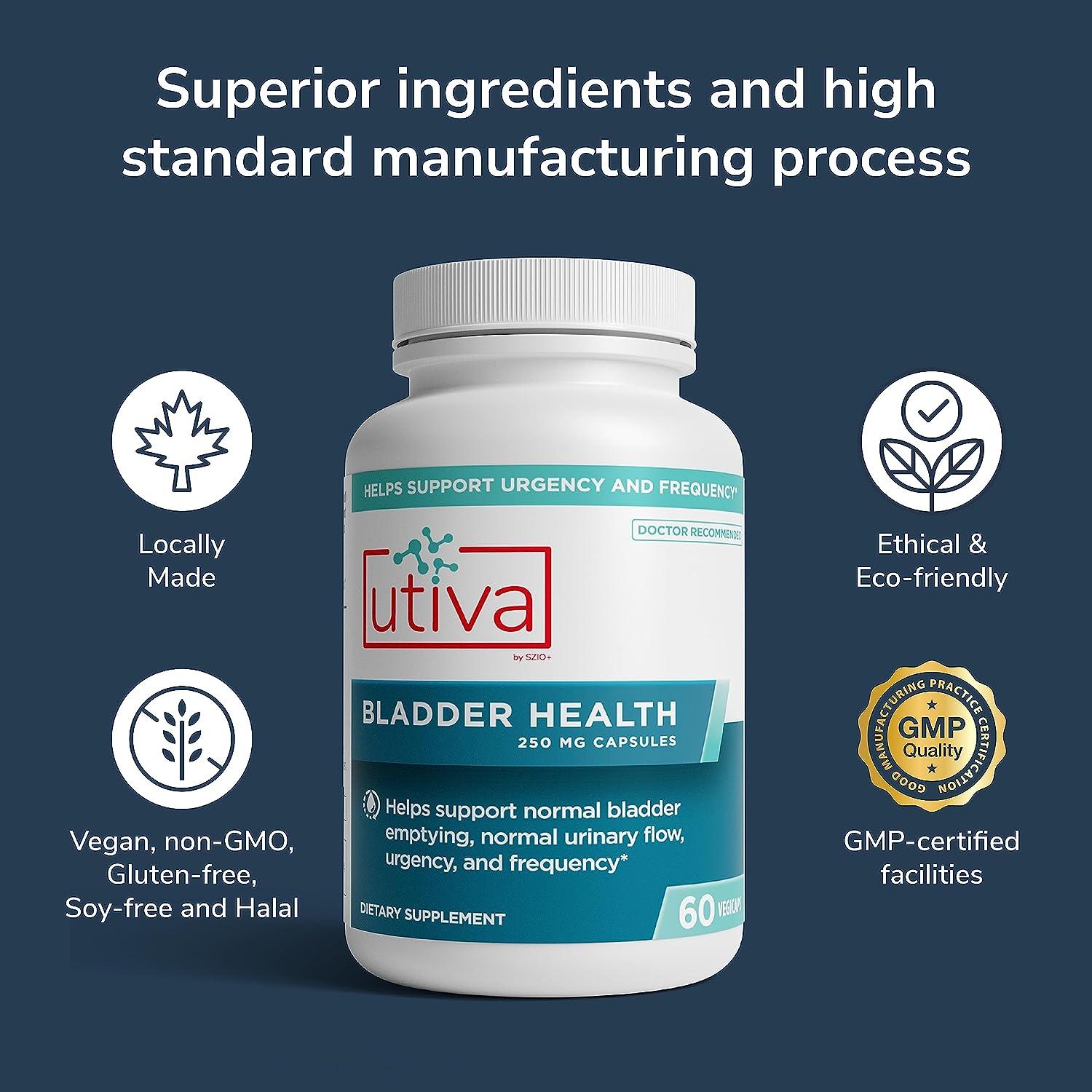 Utiva Bladder Health Supplement - Clinically Proven for Overactive ...