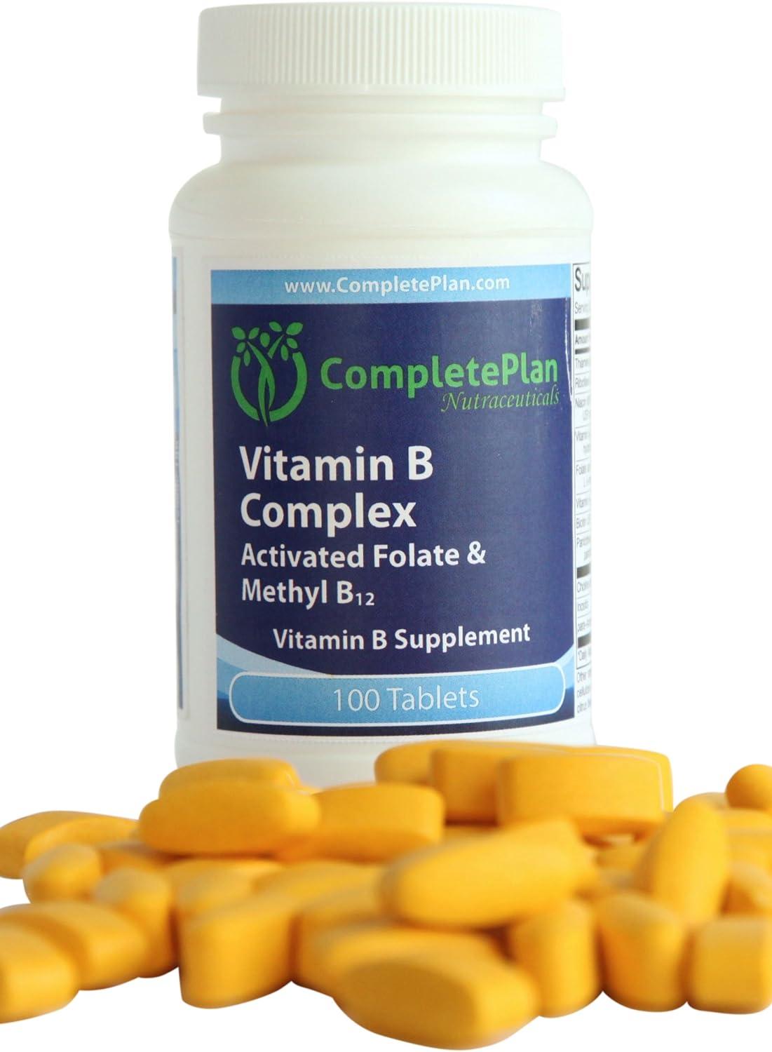Vitamin B Complex with MethylFolate & Methyl B12 - Energy & Immune ...