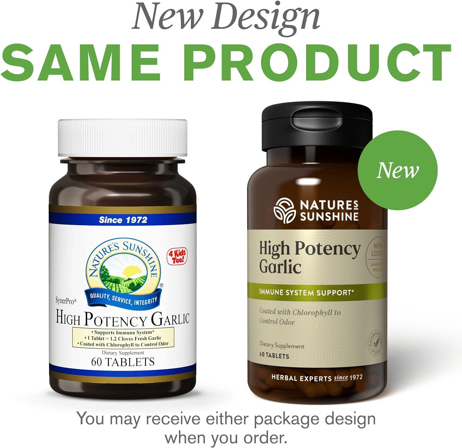 Nature's Sunshine High Potency Garlic Tablets - Supports Immune System ...