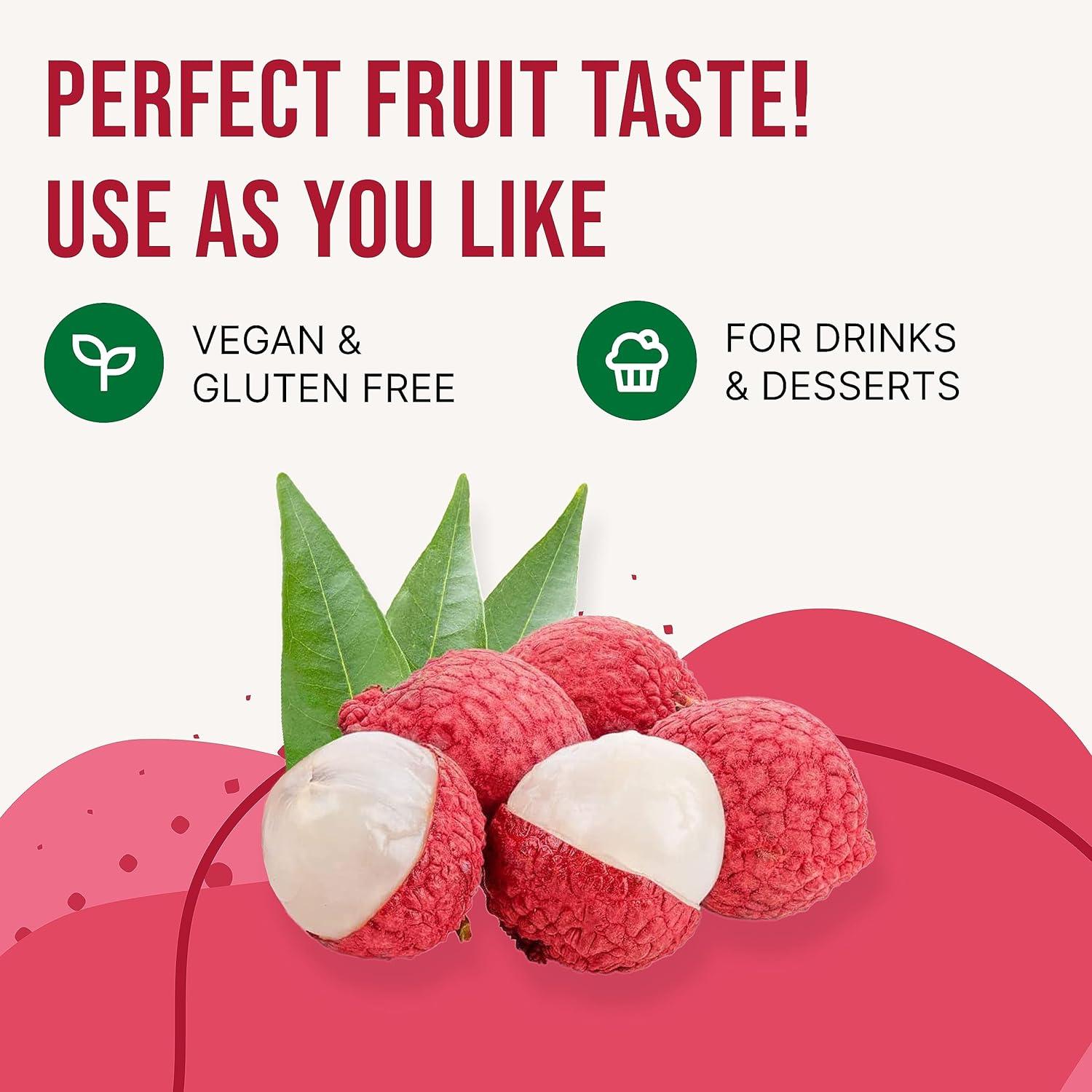 The Inspire Food Co. Lychee Fruit Syrup for Bubble Tea - 300ml | Vegan ...