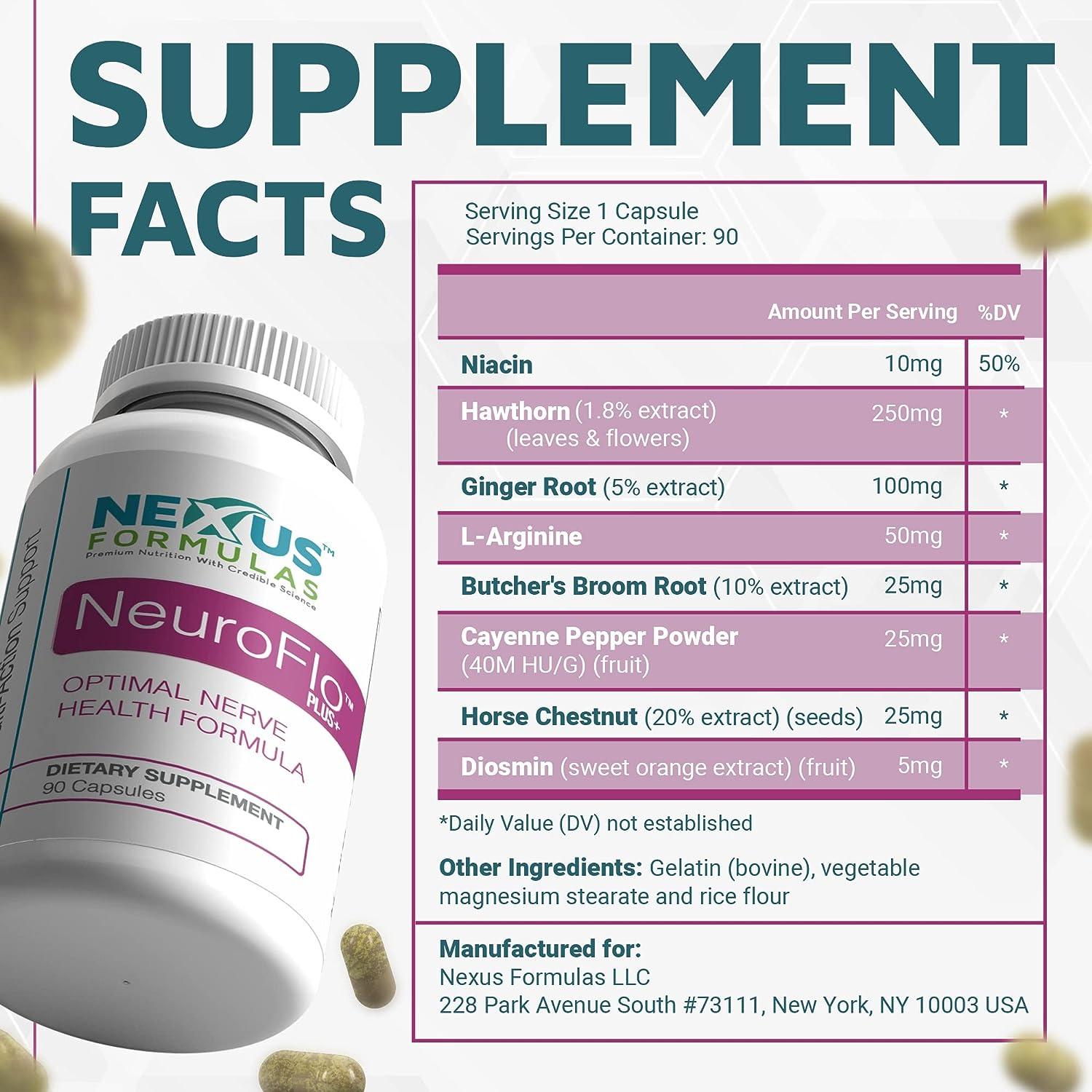 Nexus Formulas NeuroFlo - Natural Nerve-Support and Blood-Circulation ...