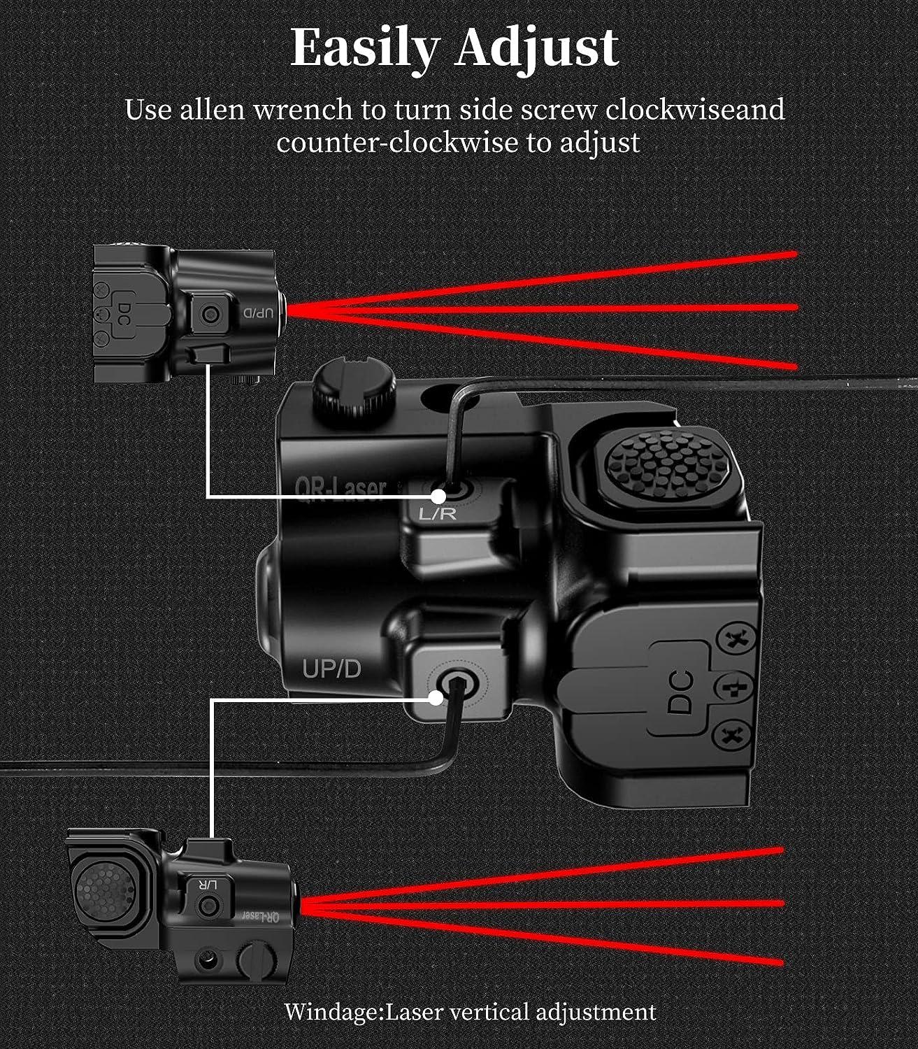 QR-Laser Green/Red/Blue Tactical Laser Sight | Rechargeable Compact Low ...