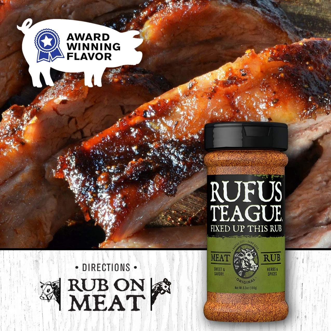 Rufus Teague Premium BBQ Meat Rub - 6.5 oz Bottle | Buy Now with ...