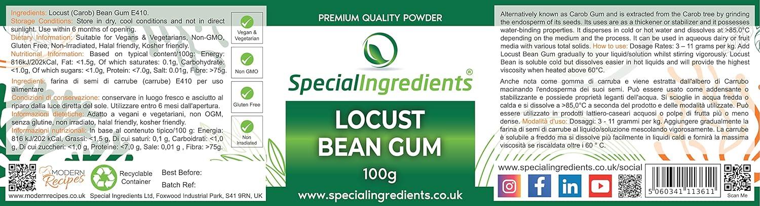 Premium Quality 100g Locust Bean Gum Powder - Pack of 1 | Buy Now with ...