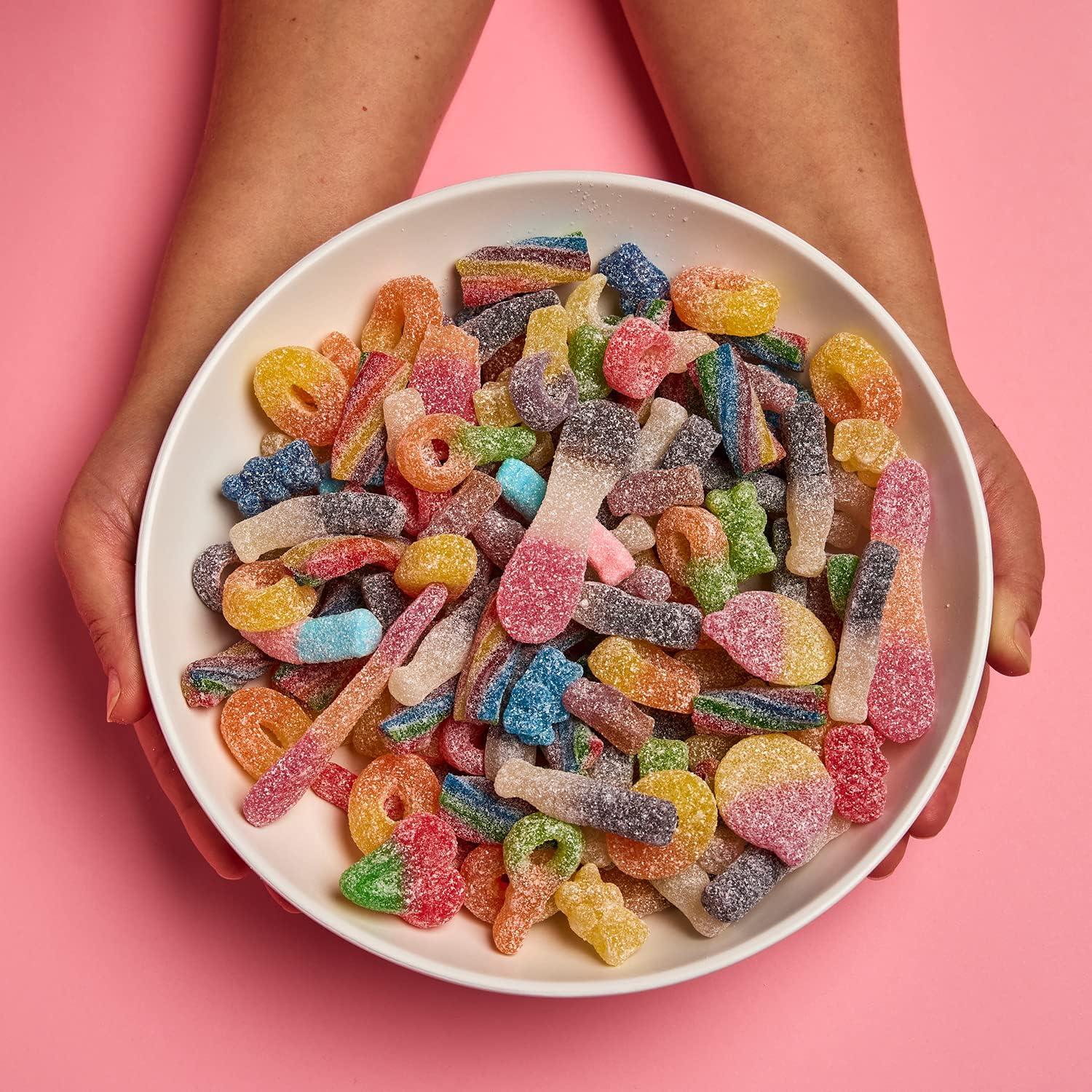 BON BAG - Vegan Fizzy Pick And Mix Sweets 1L Pouch Bags Of Sweets. Sour ...