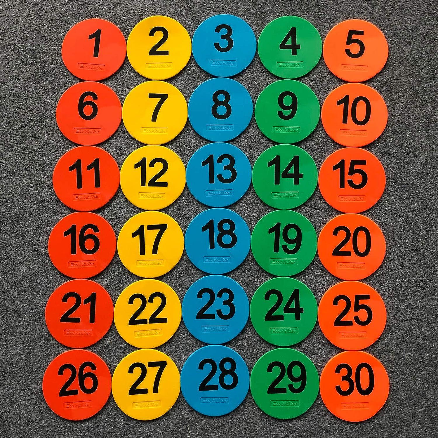 Eco Walker 4inch Mini Floor Spot Markers for Classroom - Set of 30 ...