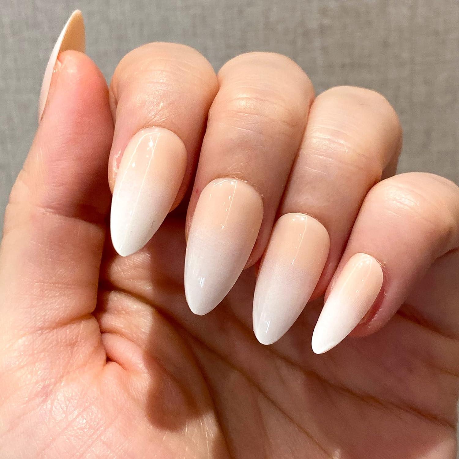 faded white tips