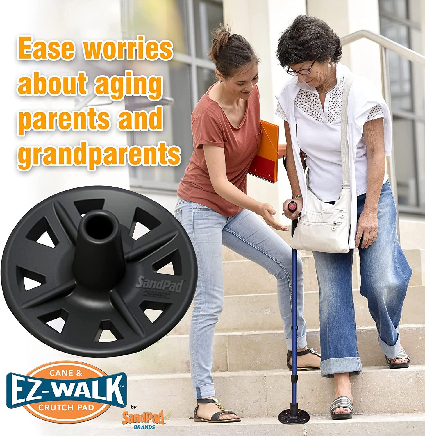 American Ventures Ltd. EZ-Walk Cane Tip - Single Pack with Tape Adapter ...