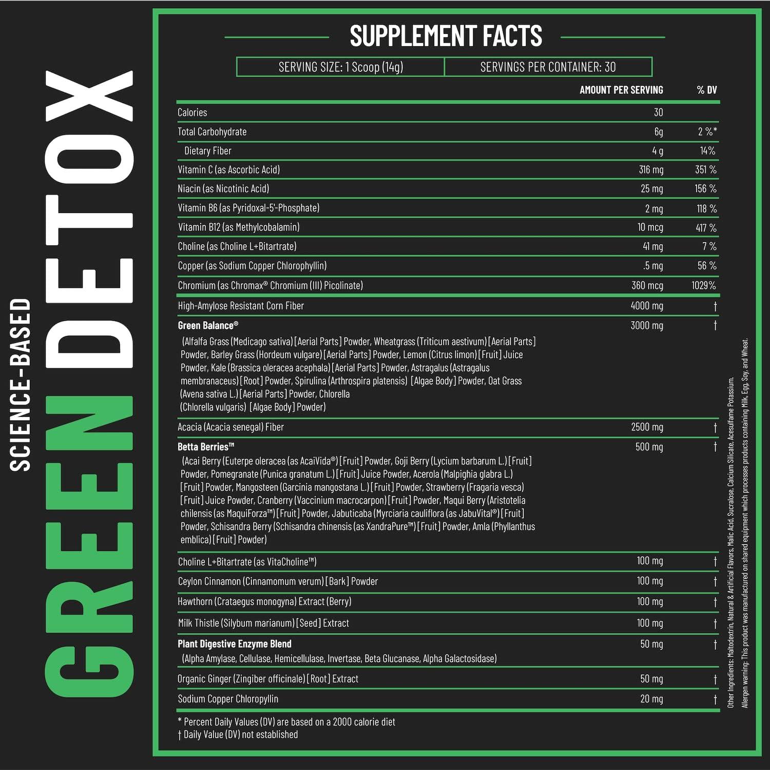 Green Detox Superfood Drink Mix - Sugar Free Vegan-Friendly - Apple Pie ...