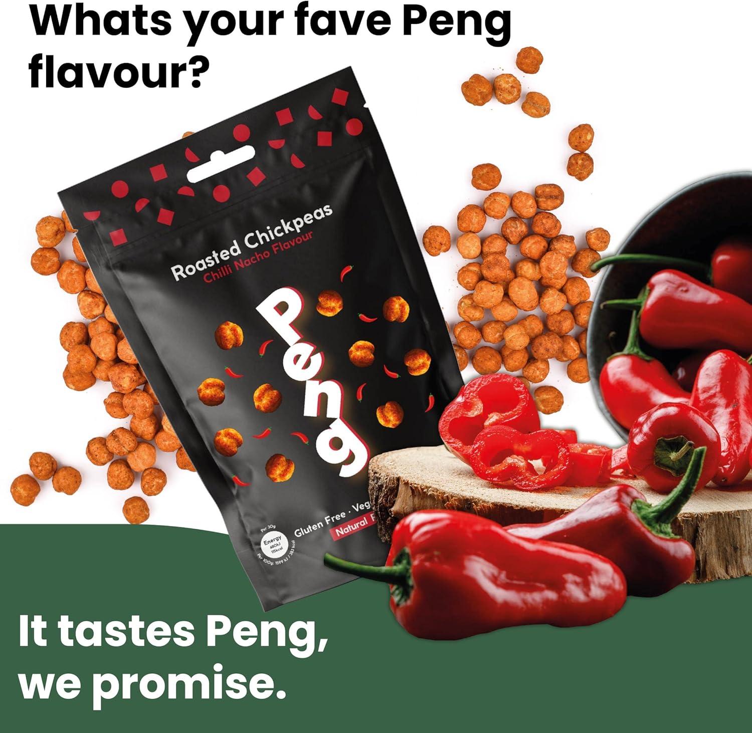 Peng Roasted Chickpeas Snack (110g) - Spicy Chilli Nacho Flavor ...