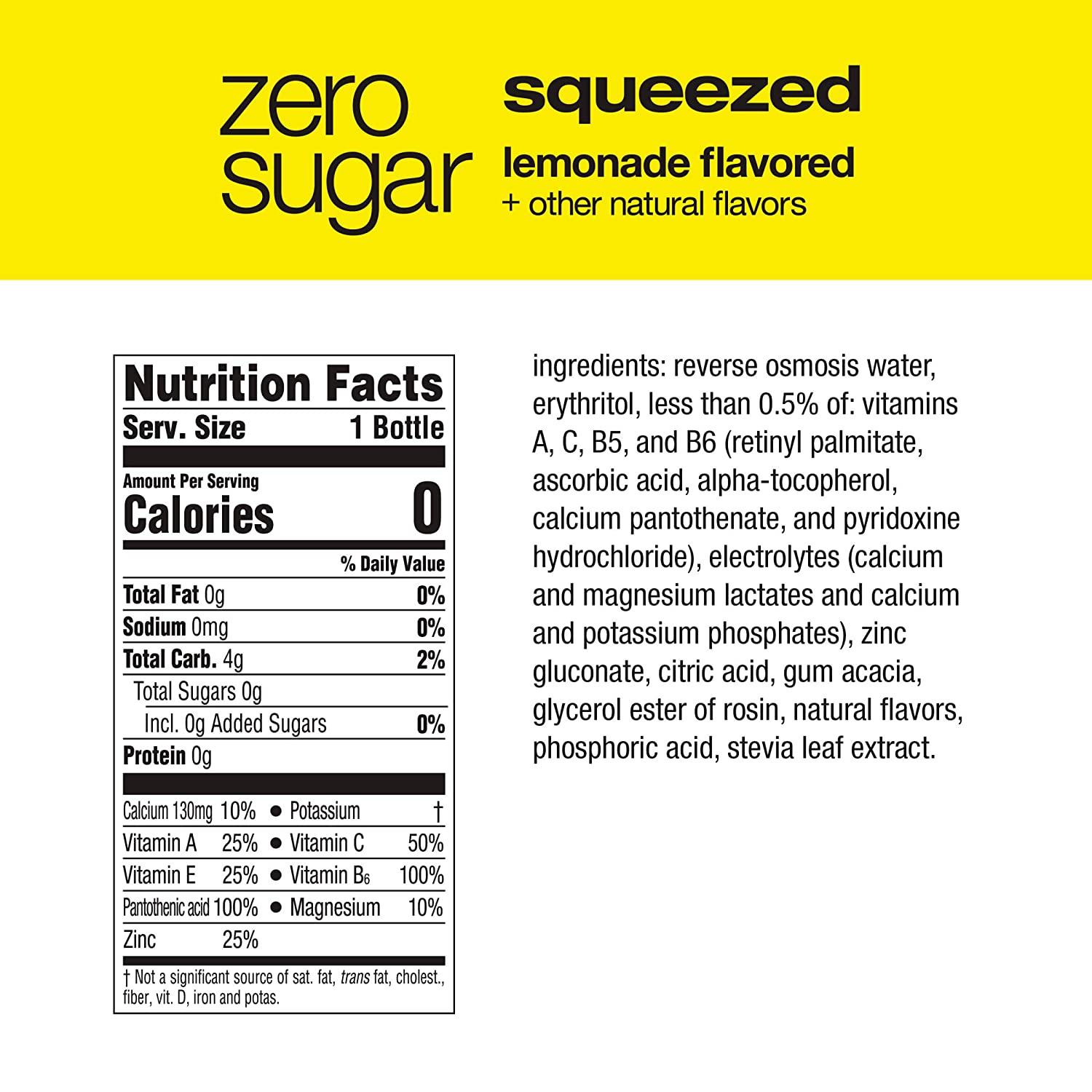 VitaminWater ZERO Sugar Variety Pack | Nutrient Enhanced Flavored Water ...