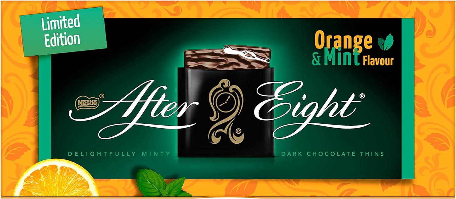 After Eight Limited Edition Mint & Orange Flavour Thins 200g | Buy Now ...