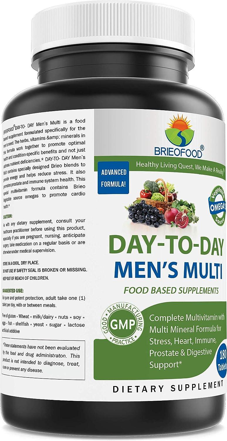BRIOFOOD Men's Multi 180 Tablets - Food Based Supplement with Omegas ...
