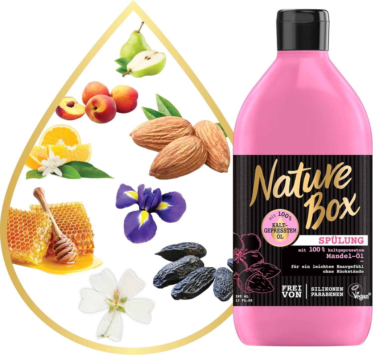 NATURE BOX Almond Oil Conditioner - 385 ml | Nourishing Hair Care ...