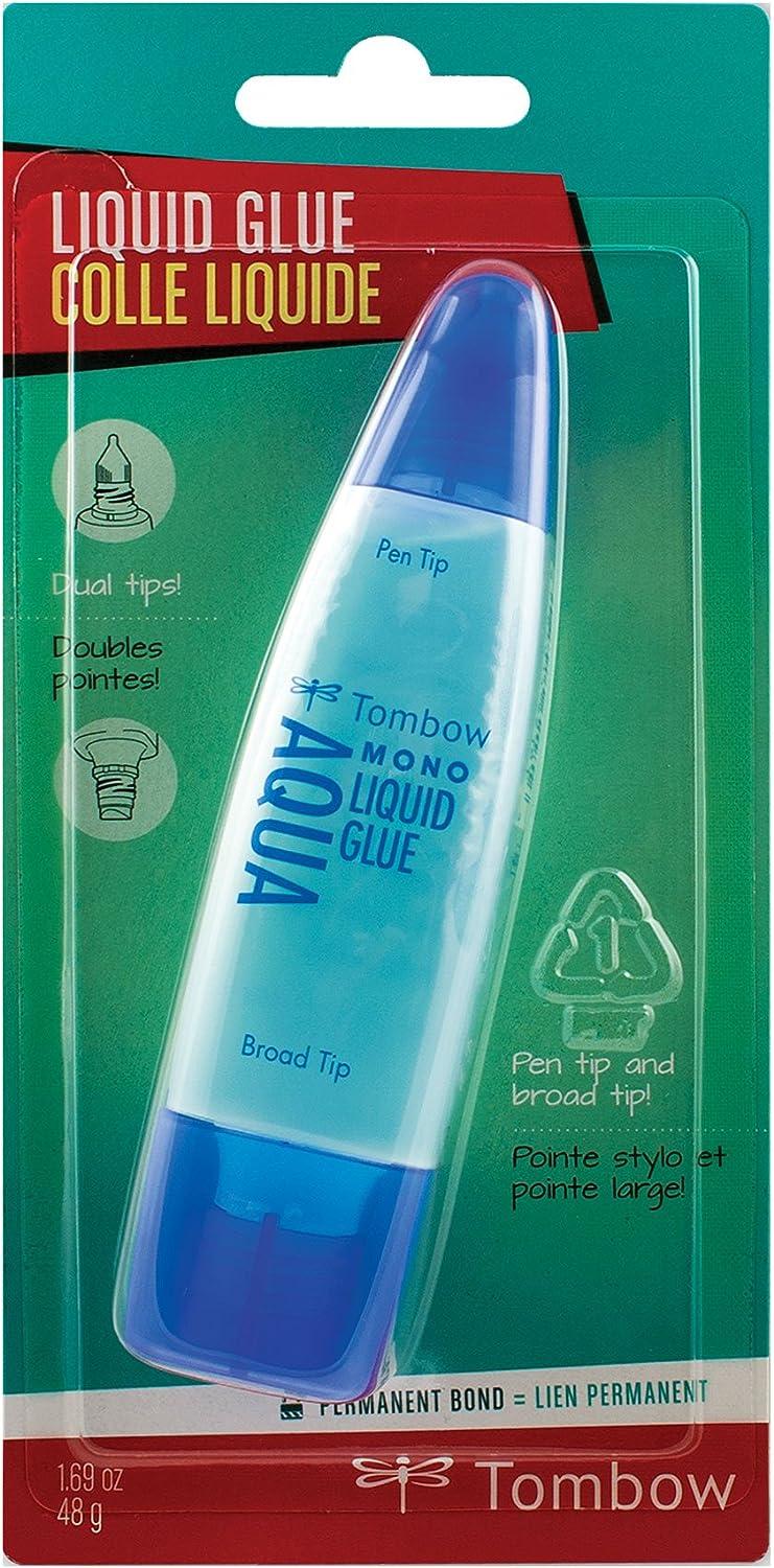 Tombow MONO Aqua Liquid Glue Permanent Bond 50 ml Clear Carded (62181 ...