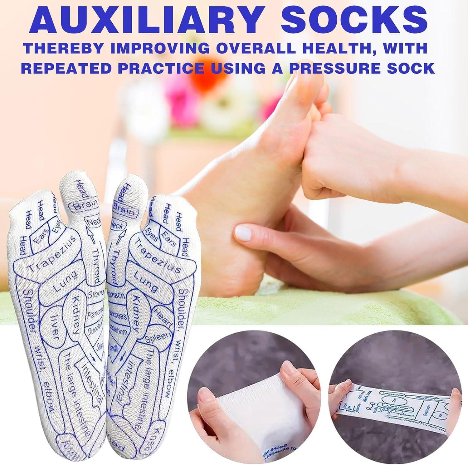 Reflexology Socks Set for Foot Massage | Acupressure Pressure Point ...