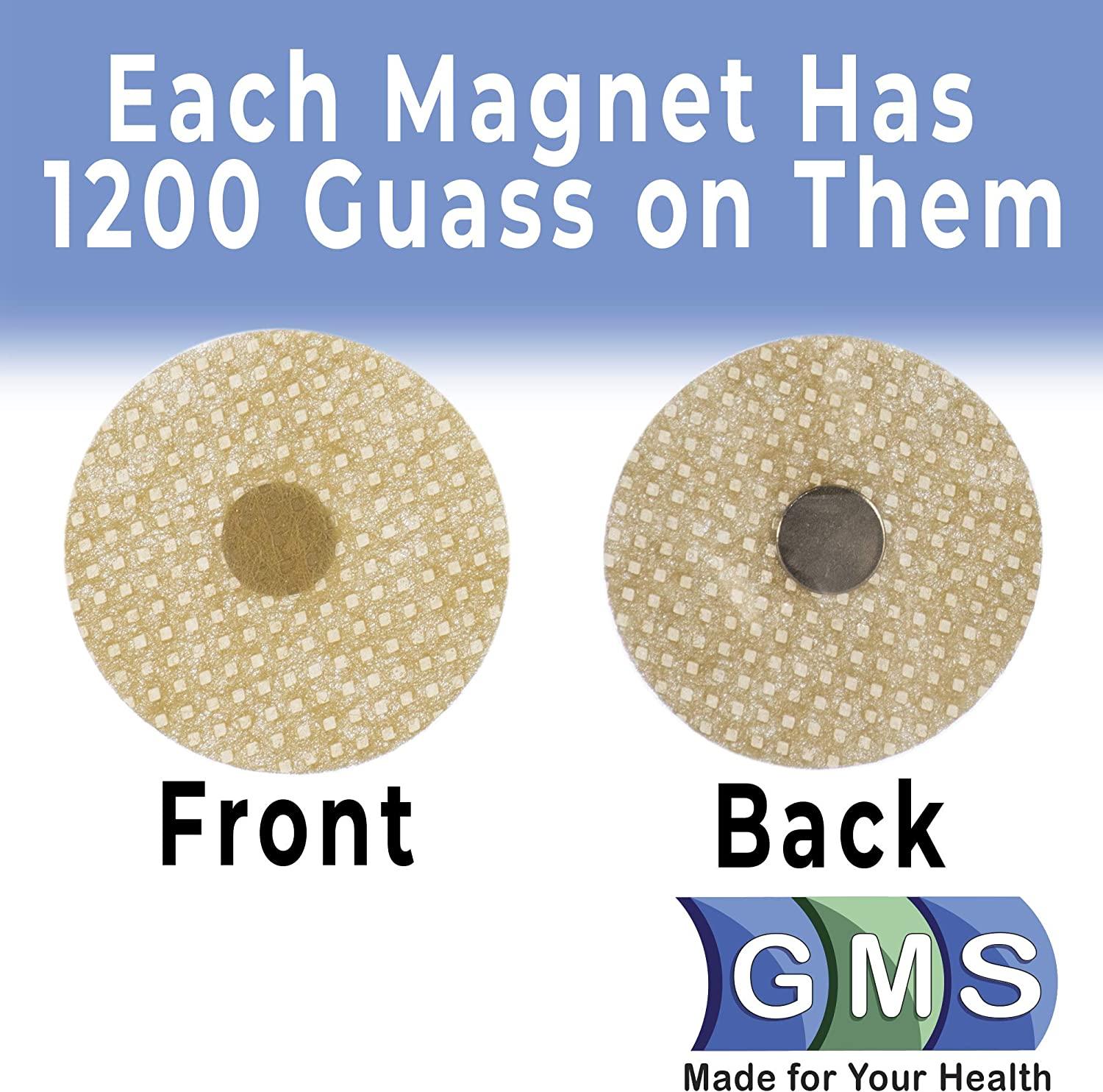 100 Acupressure Adhesive Magnetic Patches - Strong 1200 Gauss Magnets ...