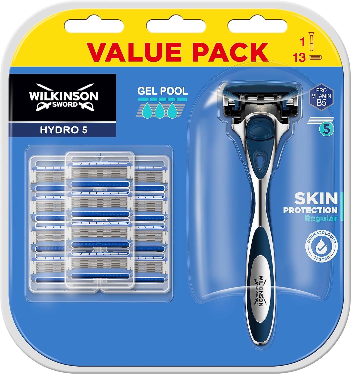 WILKINSON SWORD Hydro 5 Men's Razor Kit with Hydrating Gel & Trimmer ...