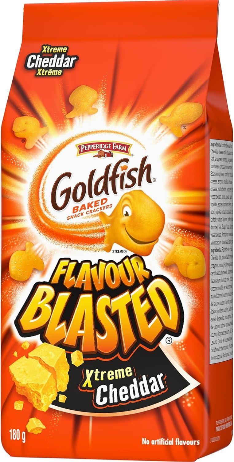 Pepperidge Farm Goldfish Flavor Blasted Extreme Cheddar 6.6oz (180g ...