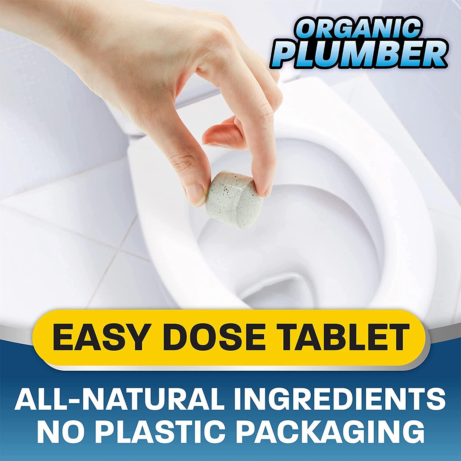 Organic Plumber Septic Tank Treatment Tablets - 1 Year Supply ...