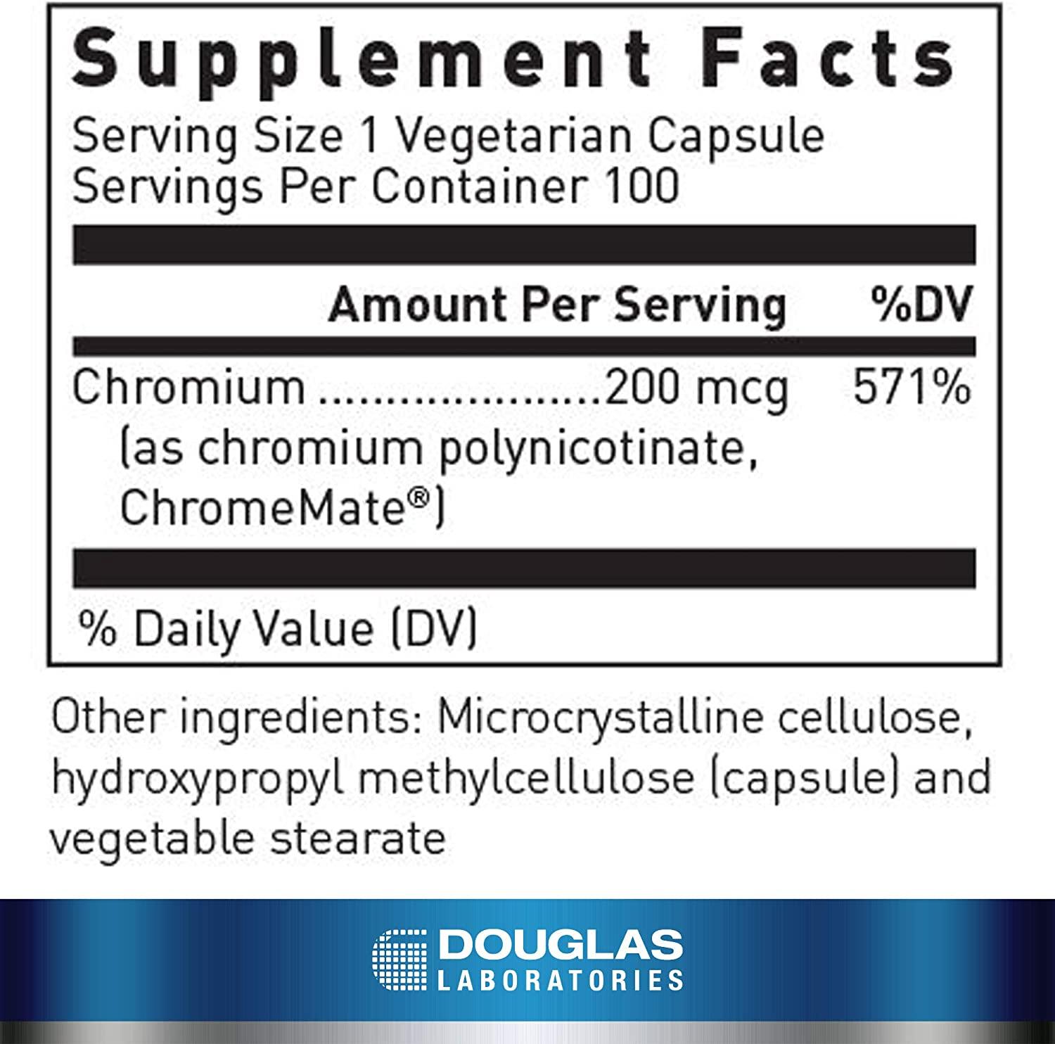 Douglas Laboratories Chromium 200 mcg | Supports Healthy Metabolism ...