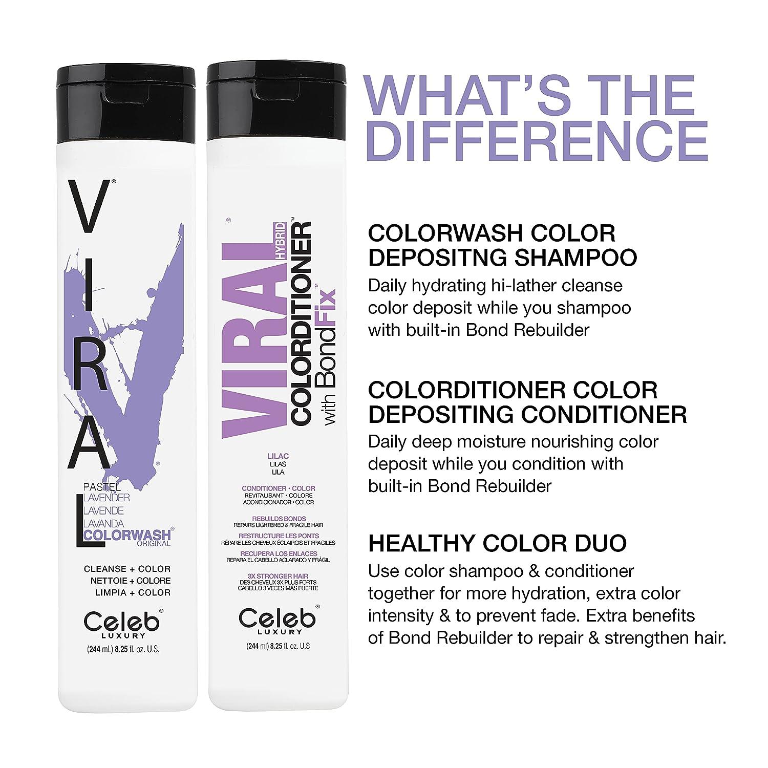 Celeb Luxury Intense Lilac Color Depositing Conditioner + BondFix ...
