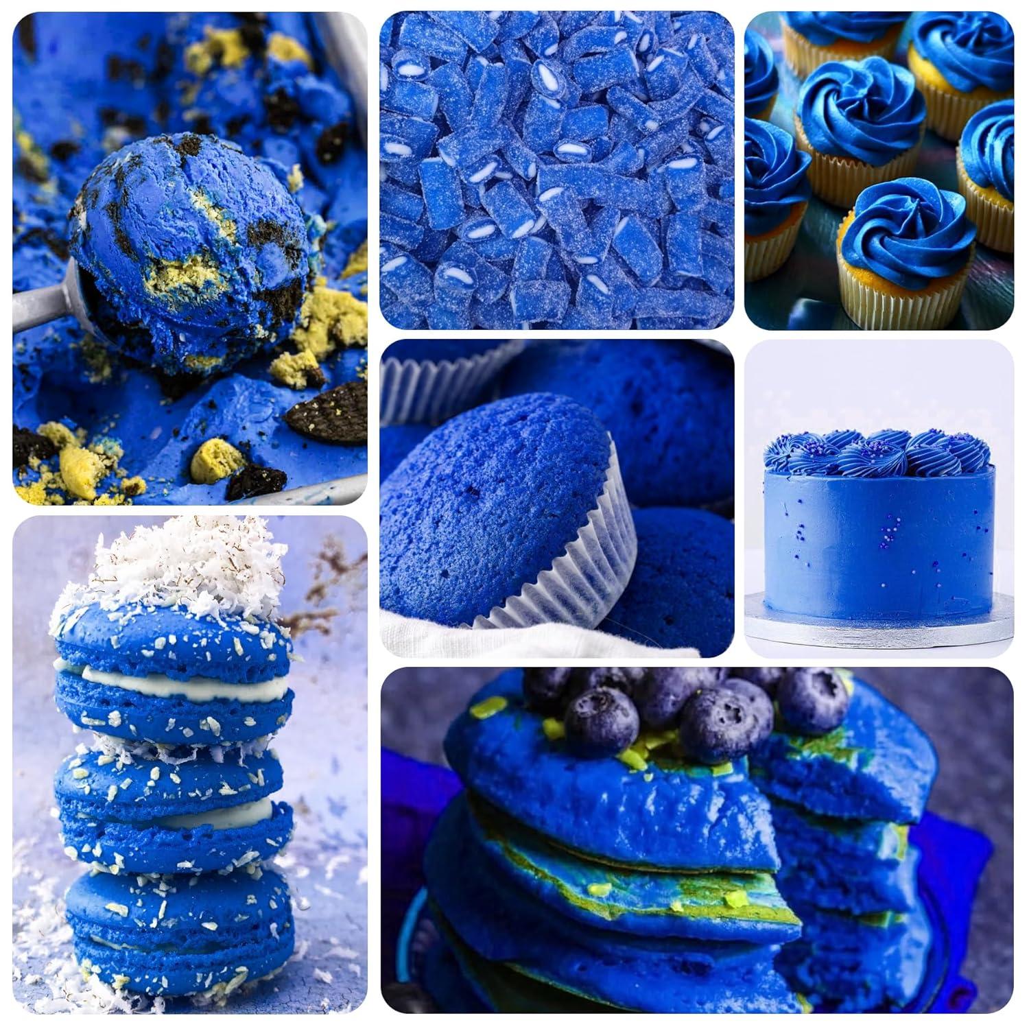 Buy Blue Food Color Gel - 100ml Sugar-Free Concentrated Gel for Cakes ...
