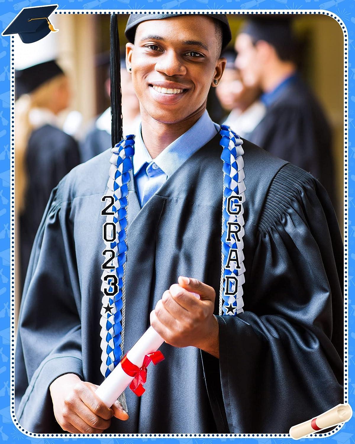 10-Piece Graduation Ribbon Lei Set for Class of 2023 | Handmade Braided ...