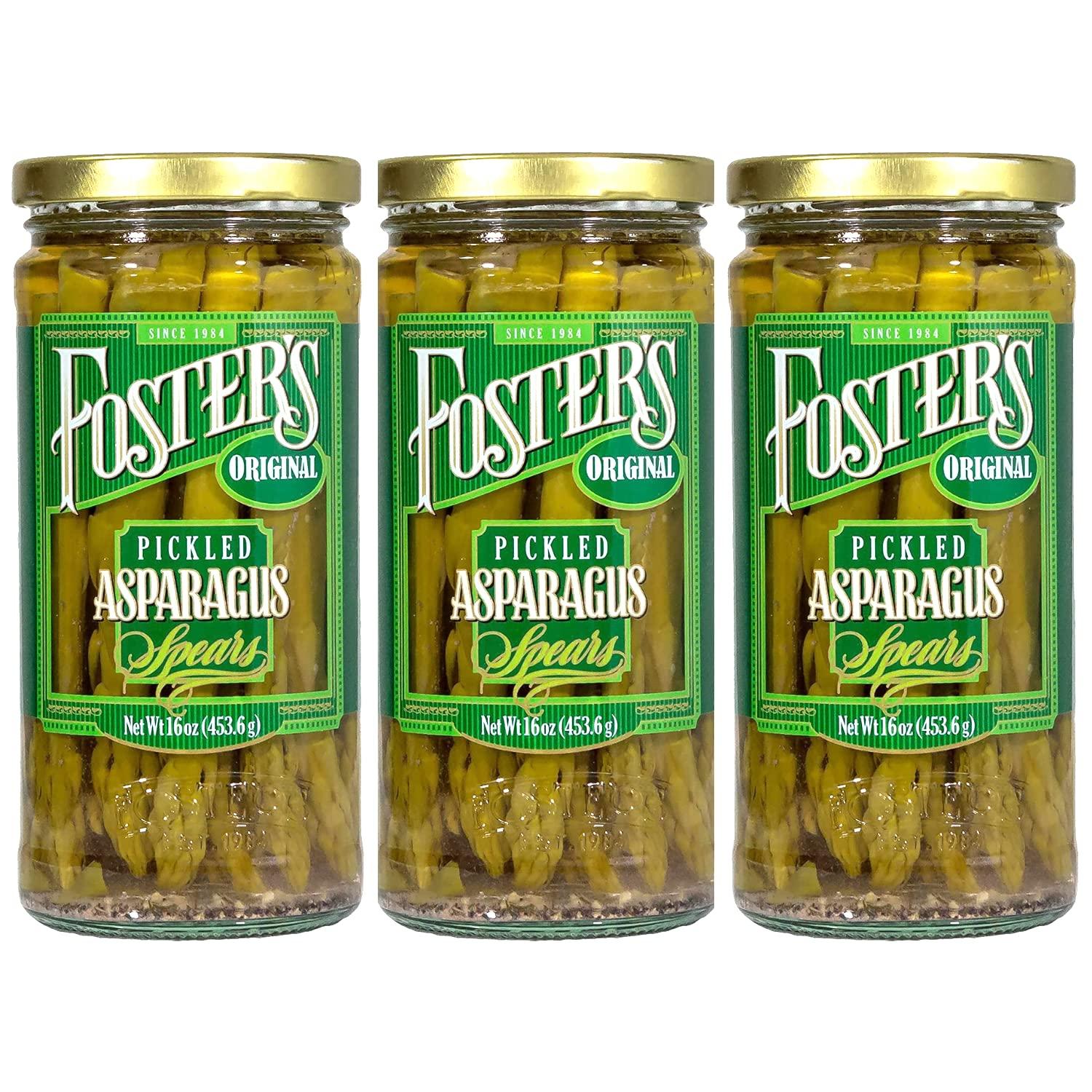 Foster's Pickled Asparagus Spears - 16oz (3 Pack) - Traditional Recipe ...