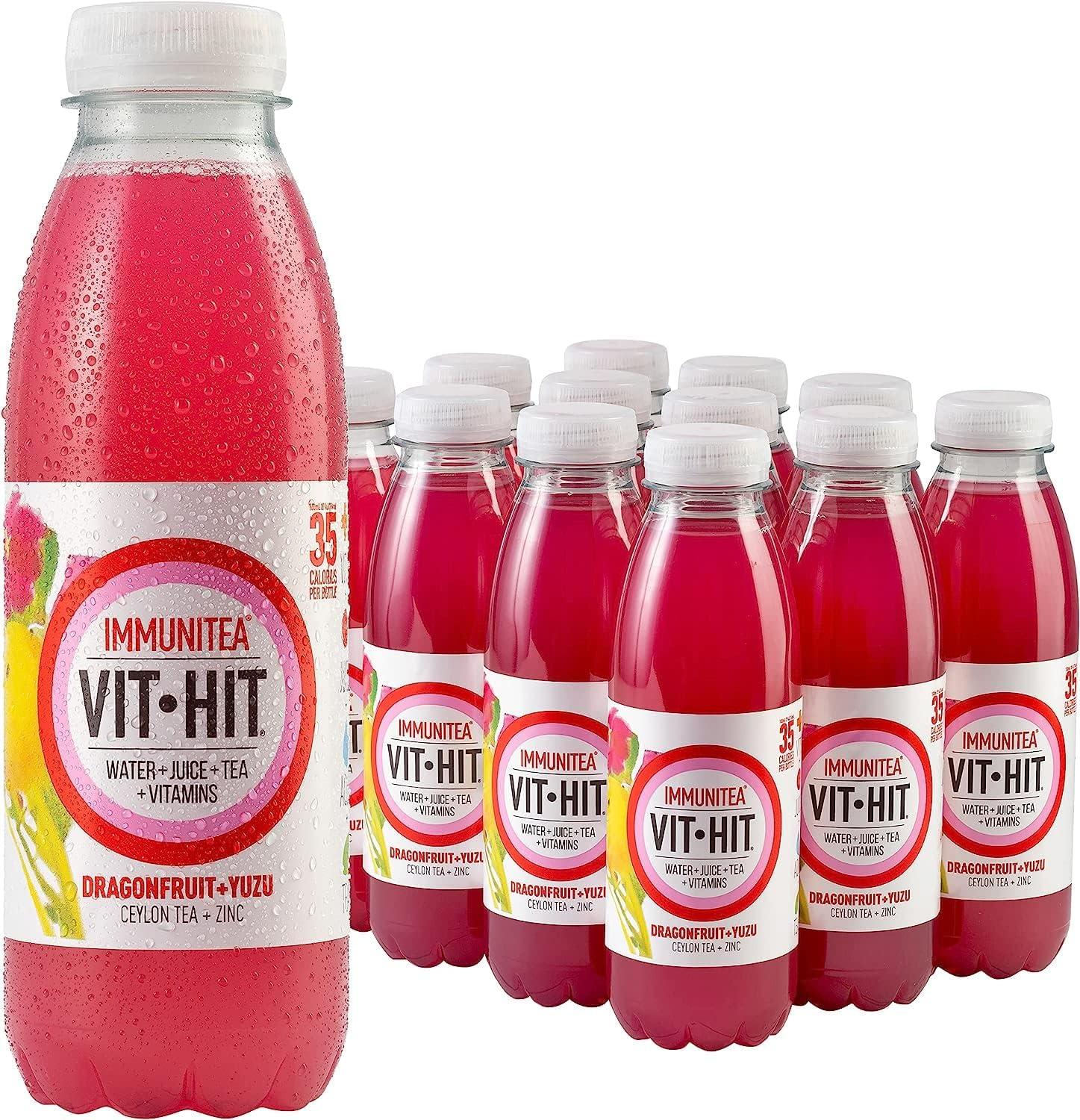 Vit Hit Energy Drink 12x500ml (Immunitea - Dragonfruit + Yuzu) | Buy ...