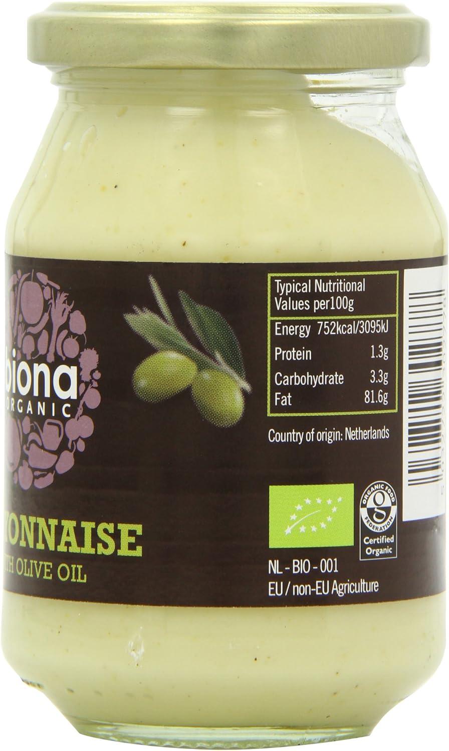 Biona Organic Mayonnaise with Olive Oil 230 g | Buy Now with Express International Delivery ...