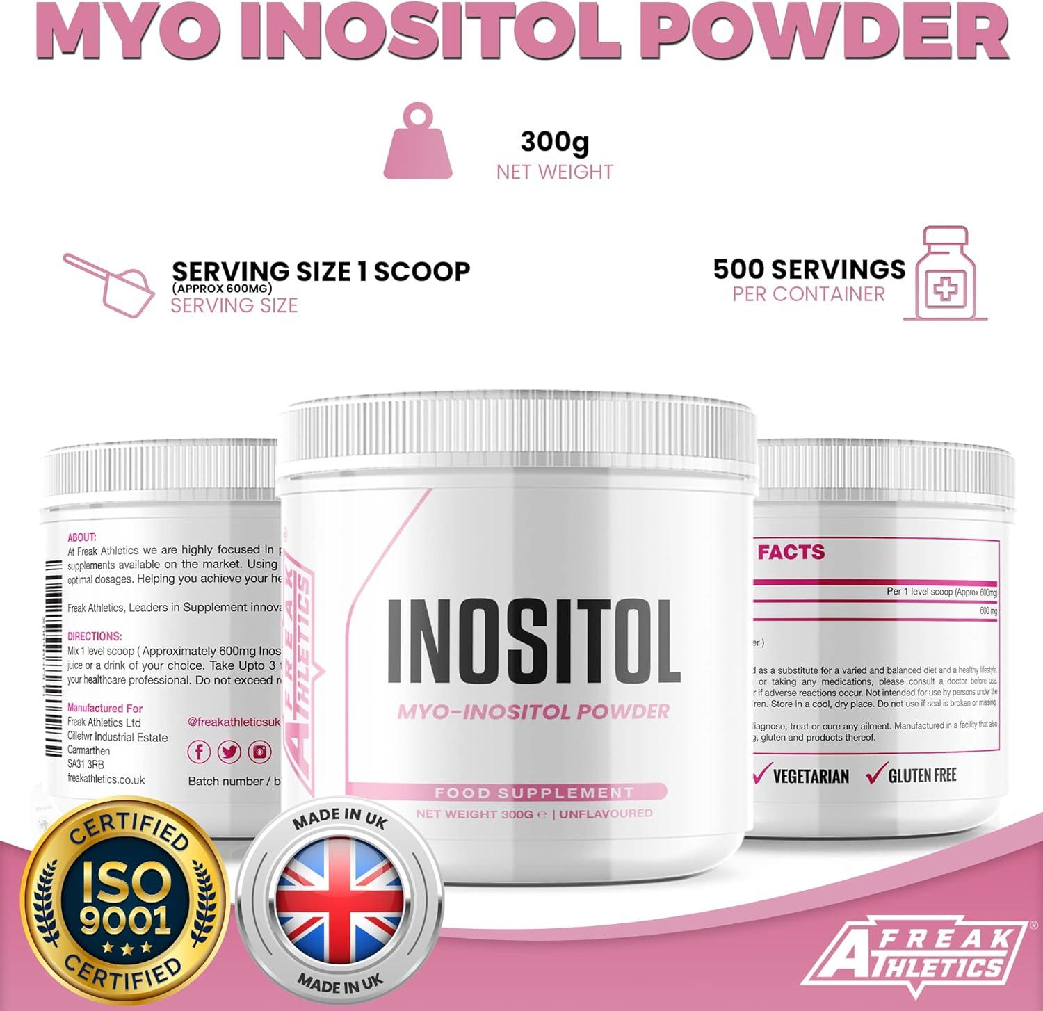 Inositol (Myo-Inositol) Powder 300g | Premium Powder for PCOS Support ...
